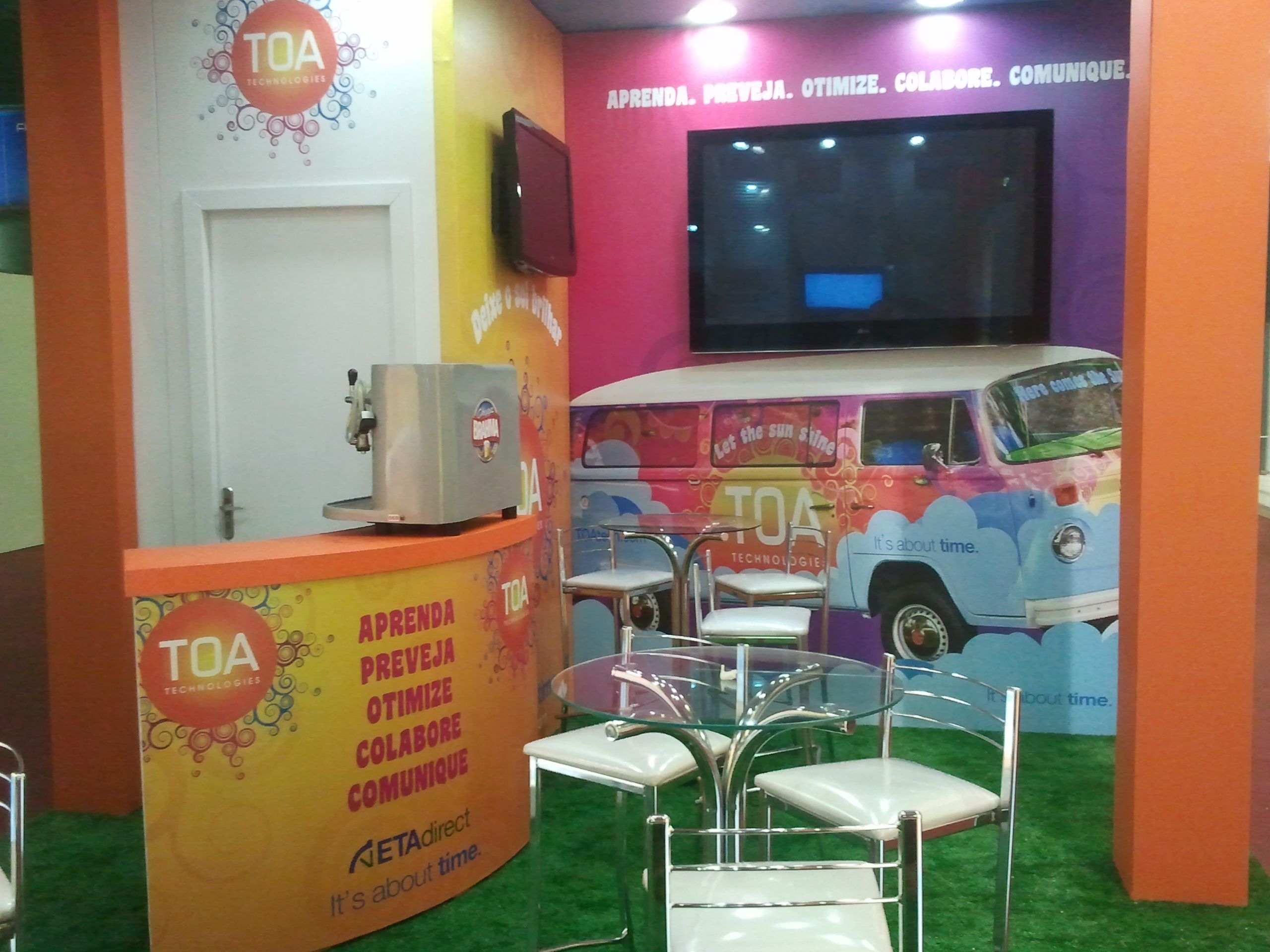 Print Line provides services to the booth of TOA TECHNOLOGIES at ...