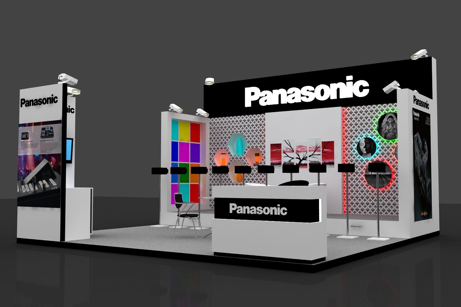 Exhibition Stand Designing & Fabrication- Panasonic & VTI Booth ...