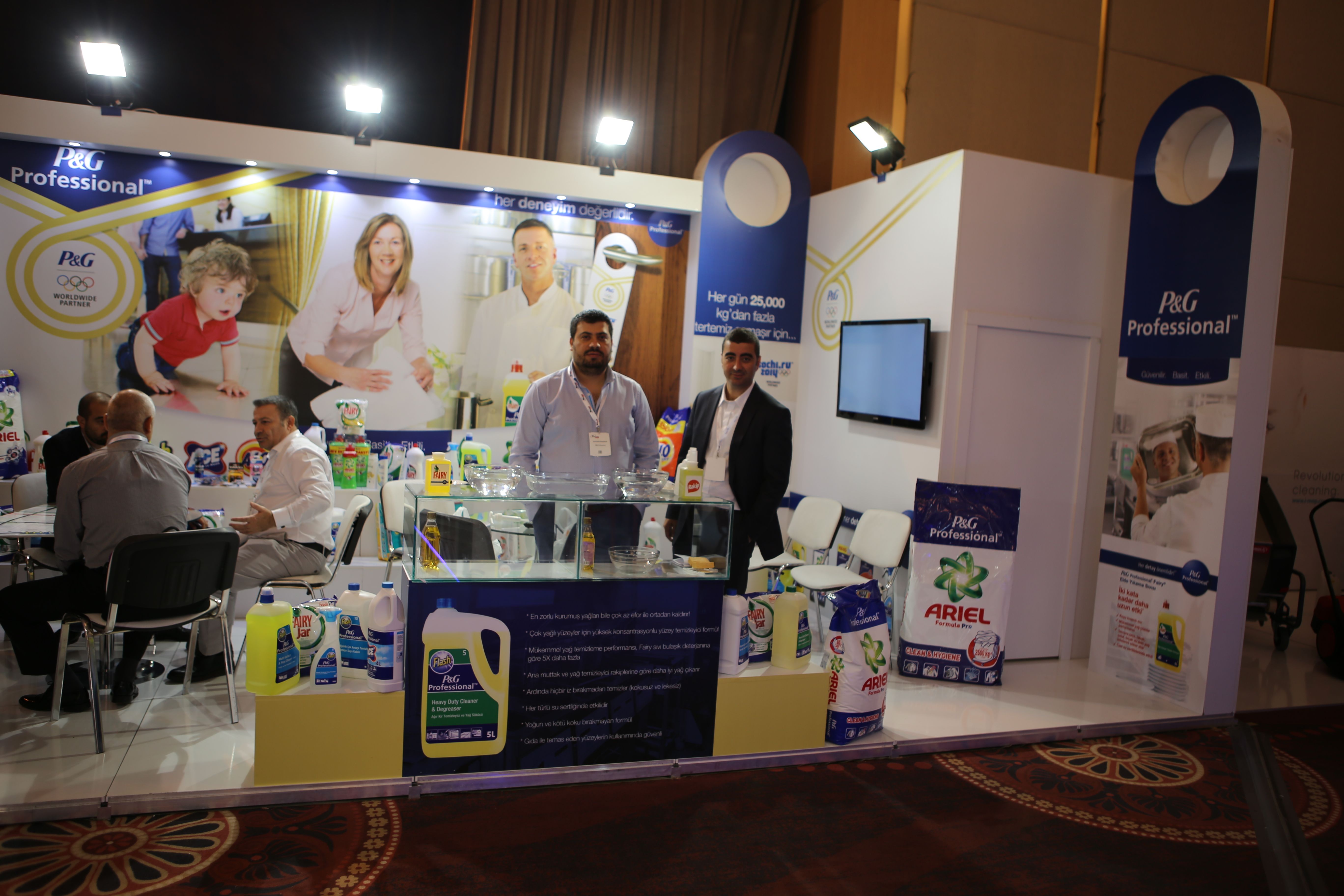 Interclean Istanbul exhibition wood stand application service