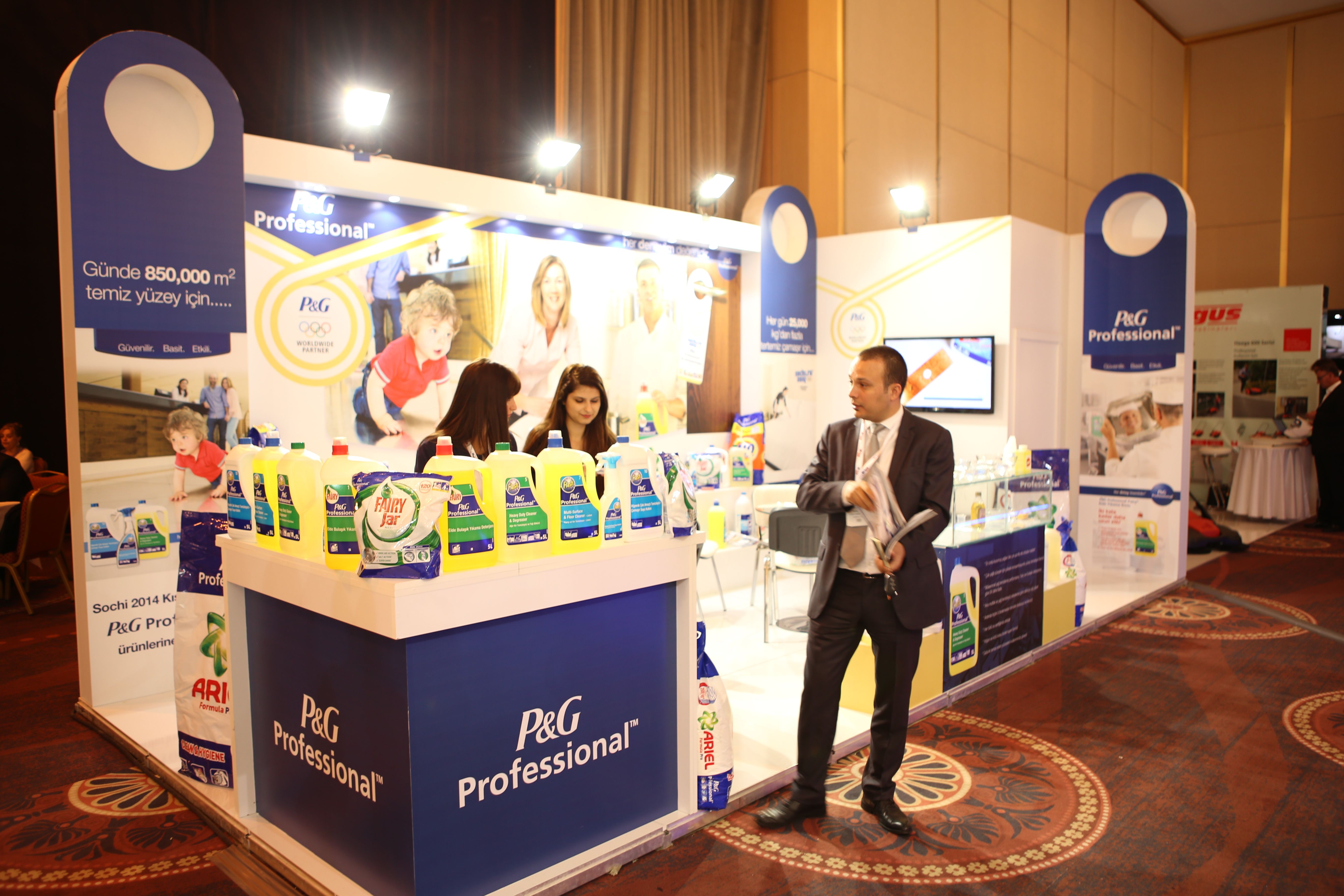 Interclean Istanbul exhibition wood stand application service