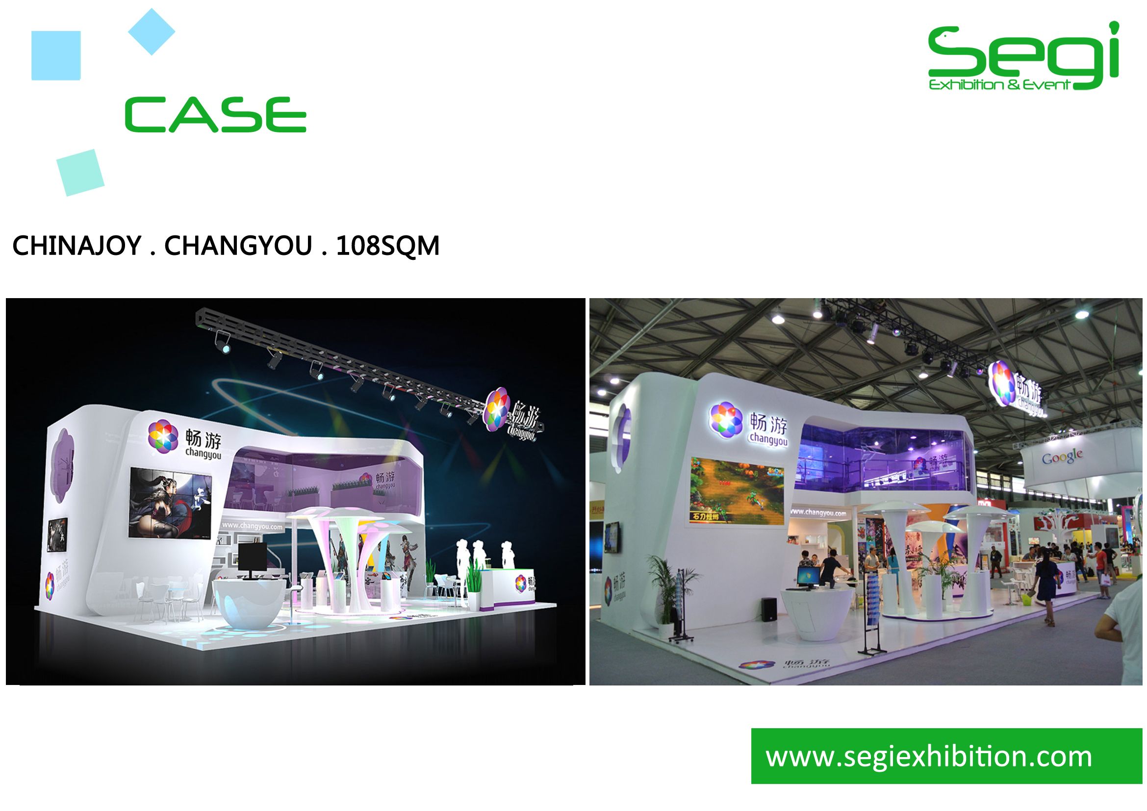 SEGI designed and built the stand for CHANGYOU in ChinaJoy